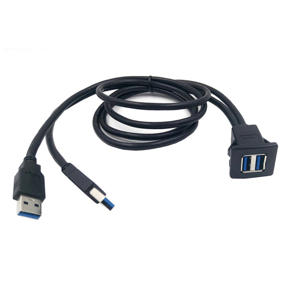 1 M/2 M Socket Kabel USB 3.0 Auto Flush Mount Man-... – Grandado