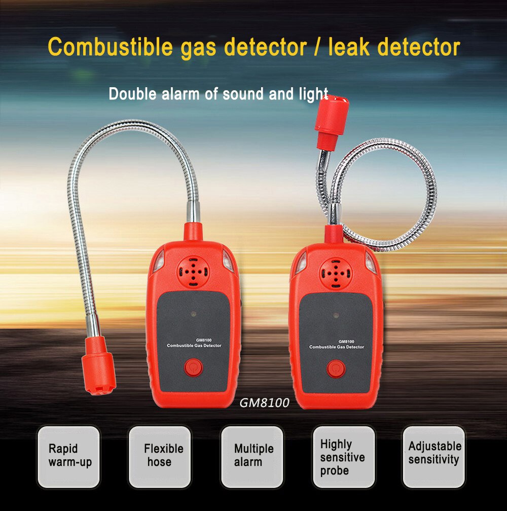 GM8100 Gas Analyzer Combustible gas detector port ... – Grandado