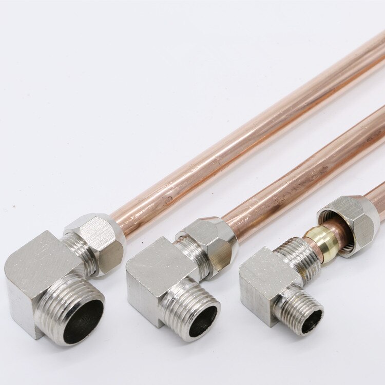 5pcs/lot copper fitting1/4" x 6mm elbow Ferrule Tu... – Grandado