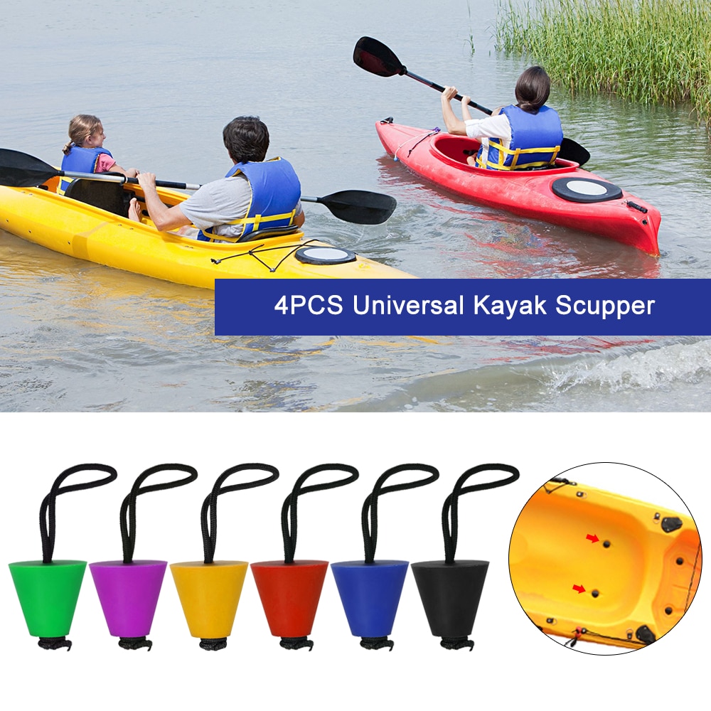 4 Pcs Kano Kajak Marine Boot Scupper Stopper Bung ... – Vicedeal