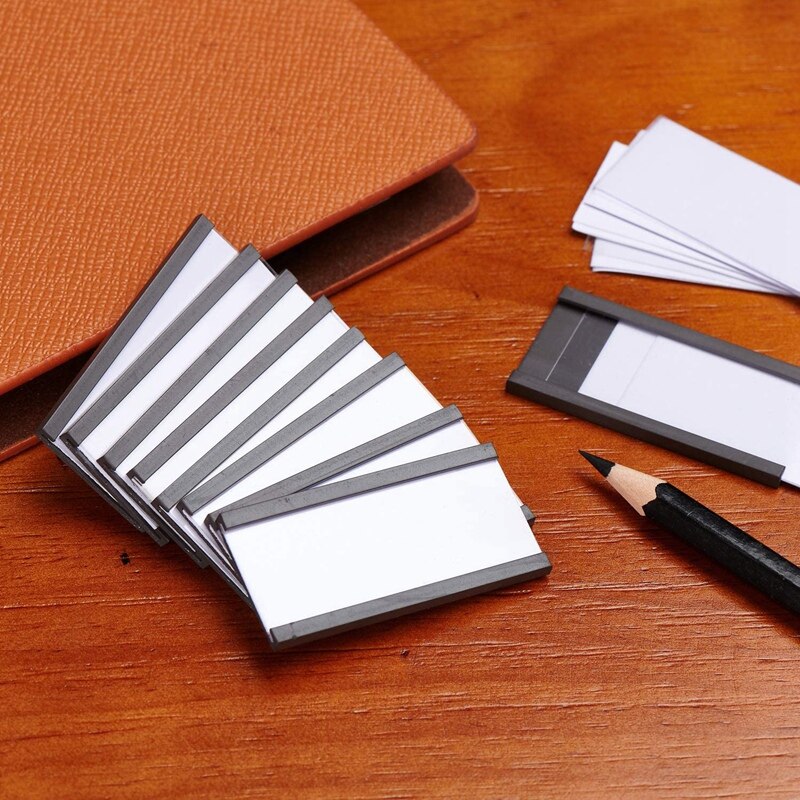 50Pcs Magnetic Label Holders with Magnetic Data Ca... – Vicedeal