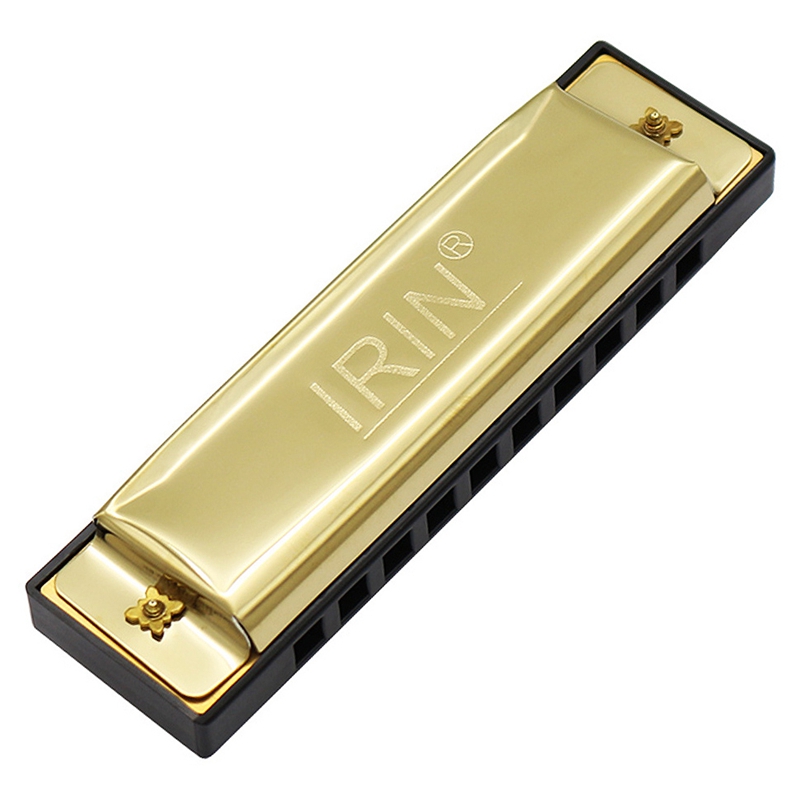 IRIN Gold 10 Holes 20 Tone Blues Harmonica Key Of ... – Grandado