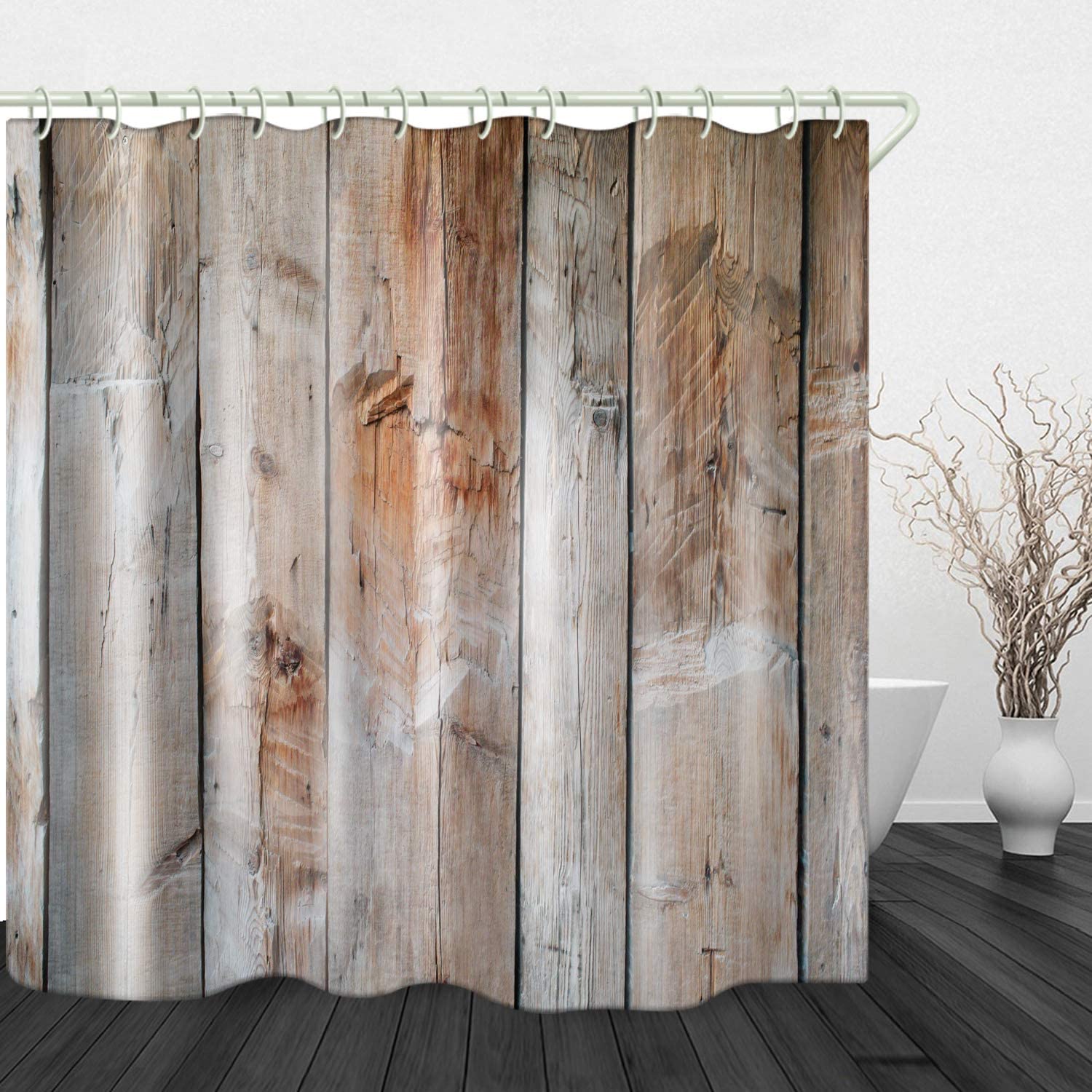 Vintage Oude Houten Board Print Waterdichte Stof D... – Grandado