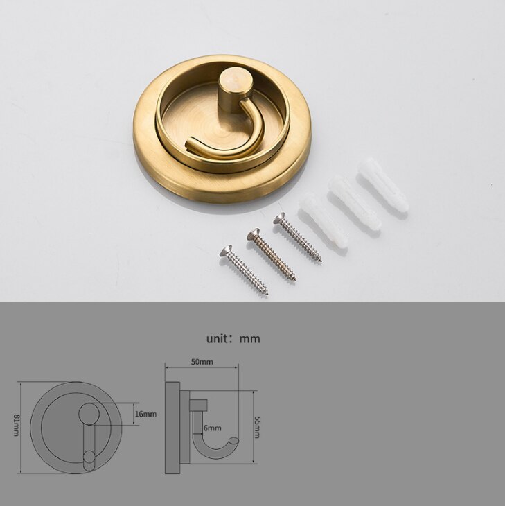 brushed gold 304 stainless steel coat hook wall ha... – Vicedeal