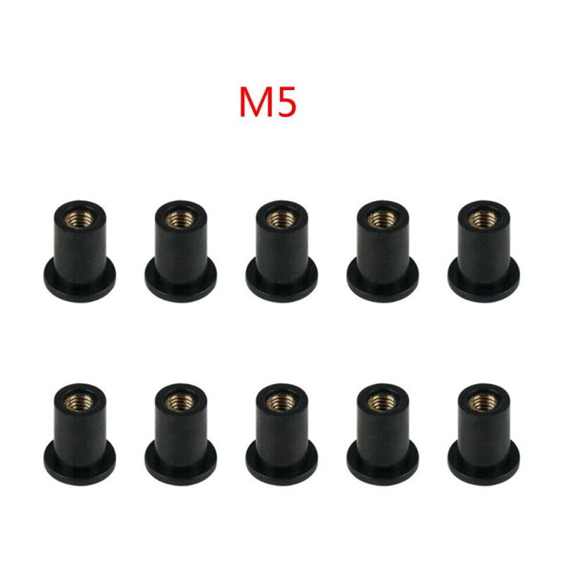 10 Pcs M4/M5/M6 Rubber Goed Noten Blind Sluiting V... – Grandado