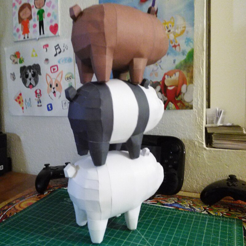 3 bulbo/foco osos Grizzly Panda Oso de hielo 3D mo... – Grandado