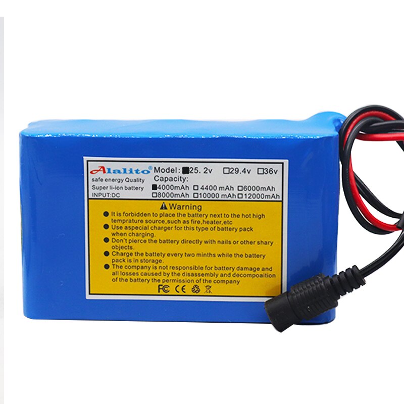 High capacity 6s2p 24V 4Ah 18650 li-ion battery pa... – Vicedeal