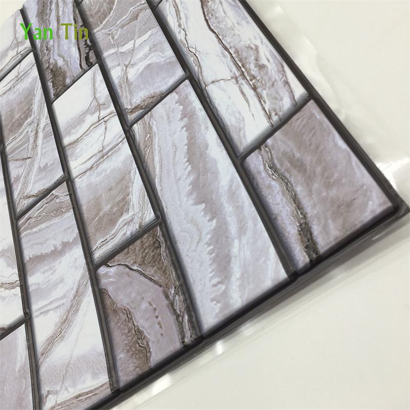 Pegatina de pared con de relieve de piedra blanca ... – Grandado