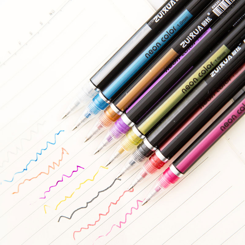 12 farbe Gel Stift Set Metallic Pastell Glitter Sc... – Vicedeal