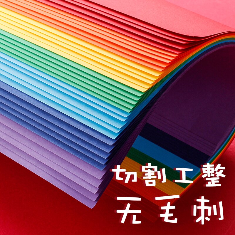 50 sheets mixed Colorful paper thick diy paper A4 ... – Grandado