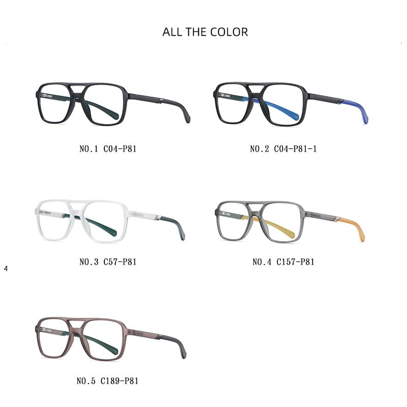 Men Anti Blue Light Glasses TR90 Optic Frame Recta... – Vicedeal