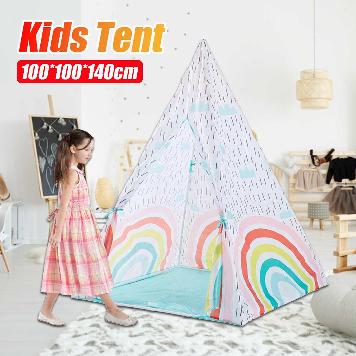 140x100cm Baby Portable Cotton Folding Indoor Chil... – Grandado