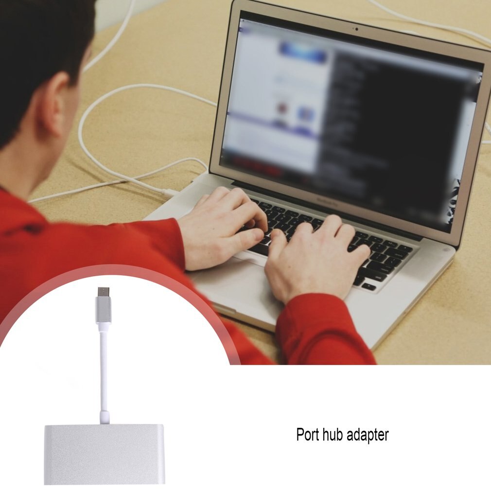 Thunderbolt Usb 3.1 Type-C To Usb 3.0 Hub 4 Port H... – Grandado