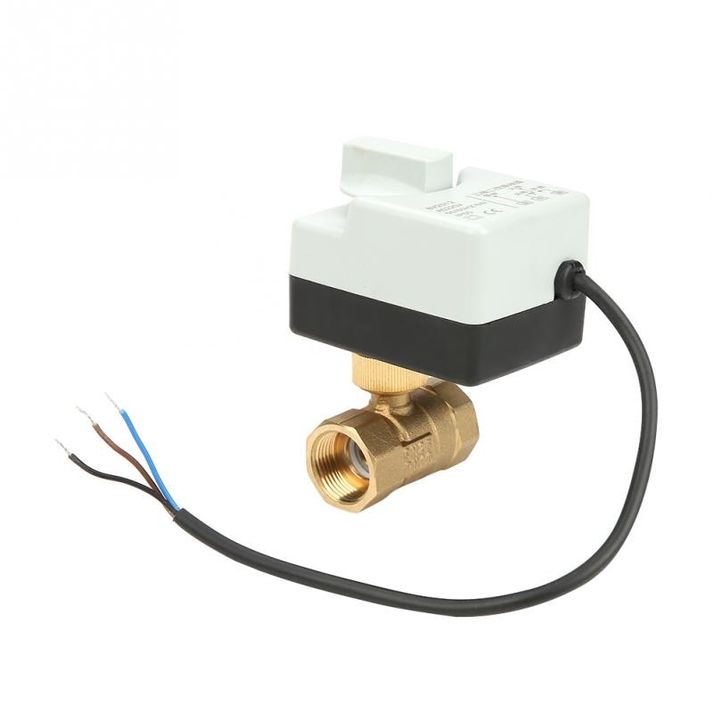 DN25/DN20/DN15 3-Wire 2-Way Brass Motorized Ball V... – Vicedeal