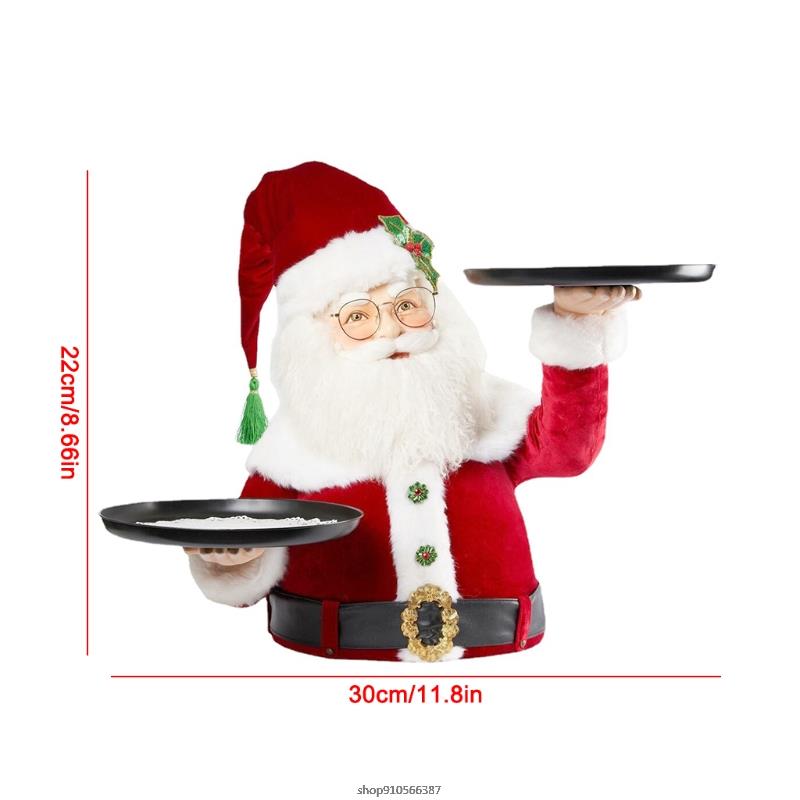 Christmas Santa Snack Holder Fruit Plate Decoratio... – Grandado