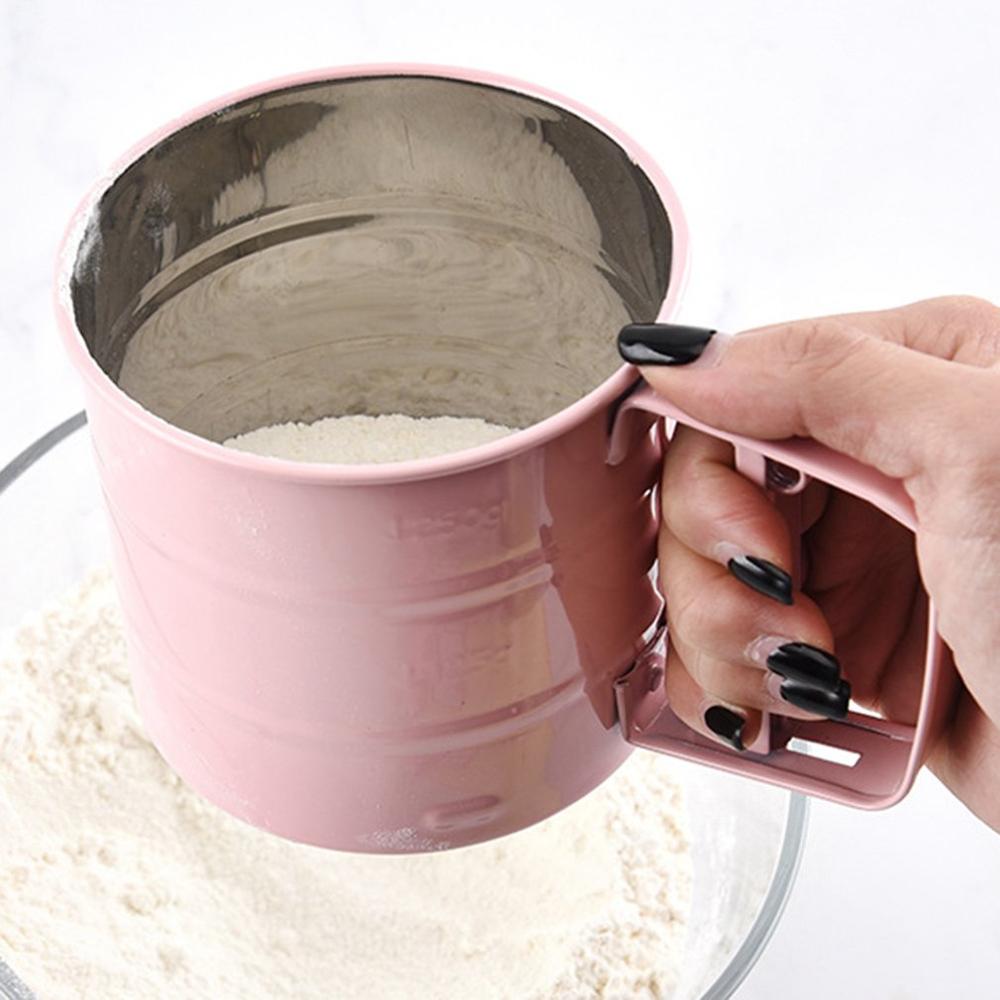 Stainless Steel Baking Tool Flour Sieve Hand Shake... – Grandado