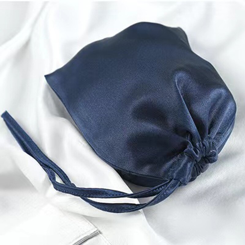 12x15cm Luxury Silk Satin Drawstring Bag With Tass... – Grandado