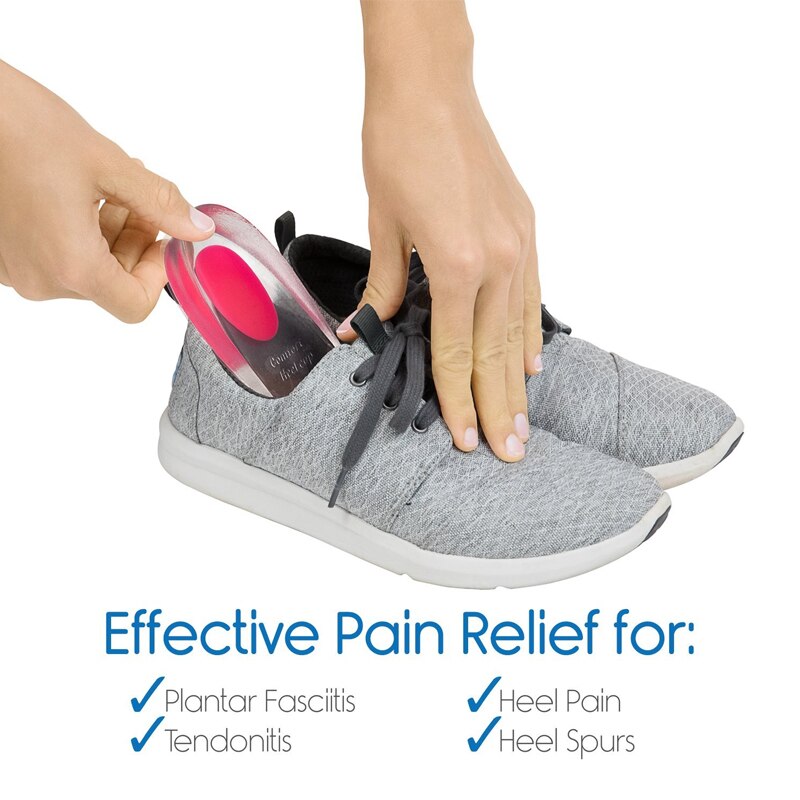 1Pair Silicone Heel Pads Cups and PU Gel Heel Prot... – Grandado