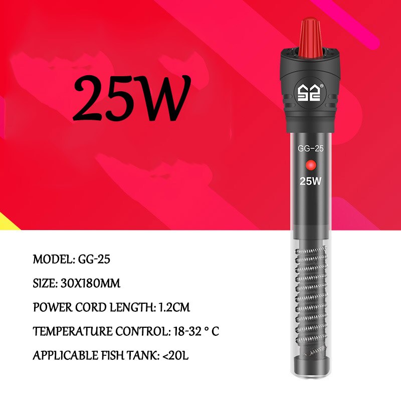 Aquarium Heater 25W Staaf Automatische Constante T... – Grandado