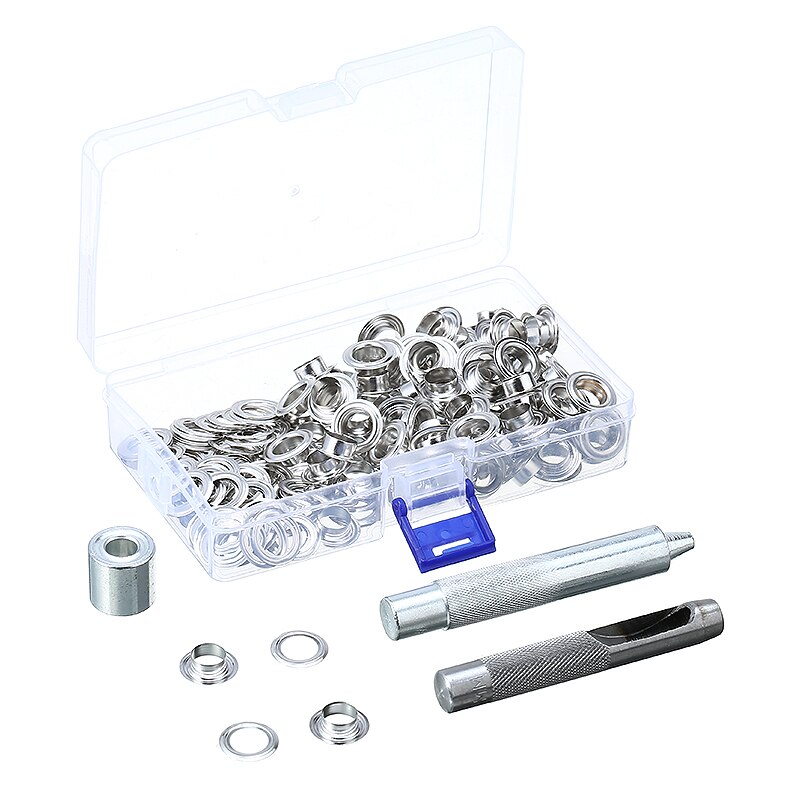 100Pcs Metalen Oogjes Set + Installatie Gereedscha... – Vicedeal