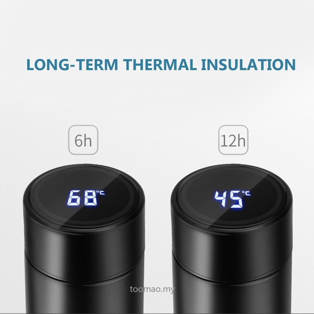 LED Temperature Display Vacuum Thermal Flask 304 S... – Grandado