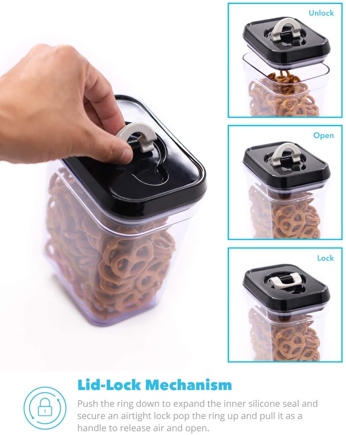 Airtight Food Storage Containers Set 5 Piece - Kit... – Grandado