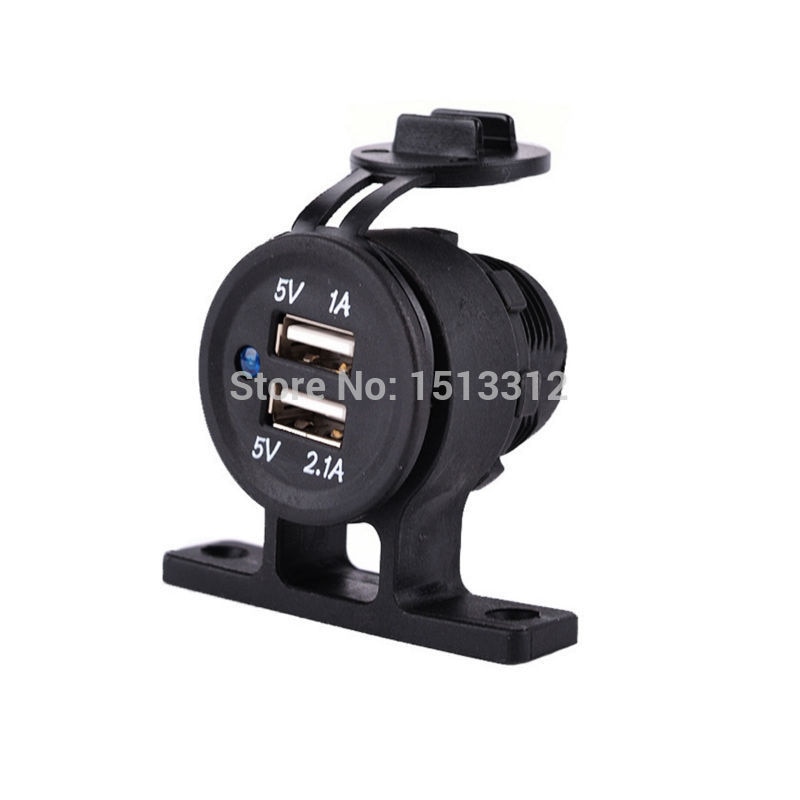 Diy bil dubbel usb laddare 2.1a / 1a 12-24v dubbel... – Vicedeal