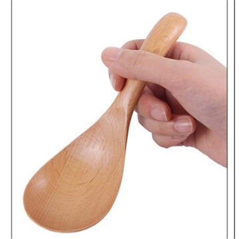 Natural Wooden Spoon Kitchen Cooking Utensil Tool ... – Grandado