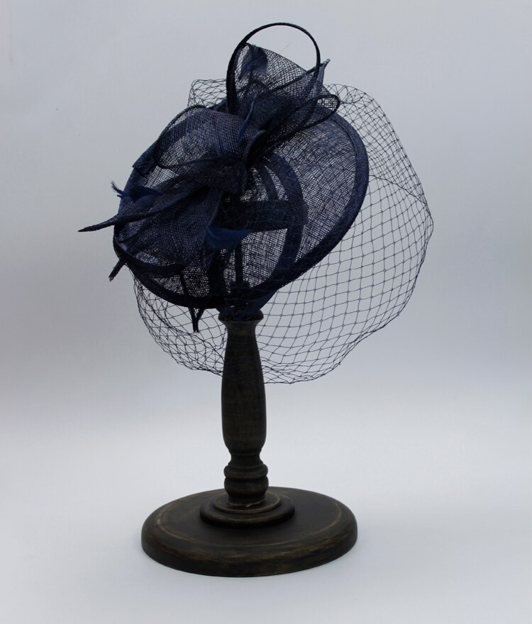 Women Fedoras Hat Royal Ascot Flower Veil Mesh Lad... – Grandado