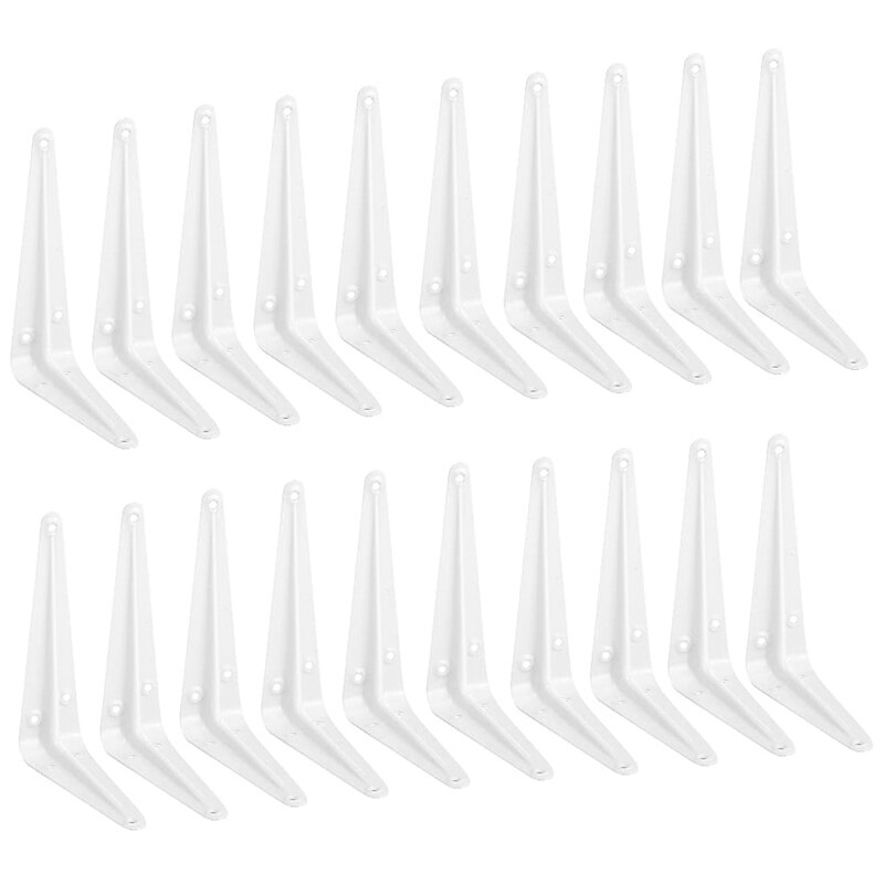 Shelf Brackets White, Heavy Duty Steel Metal L Bra... – Grandado