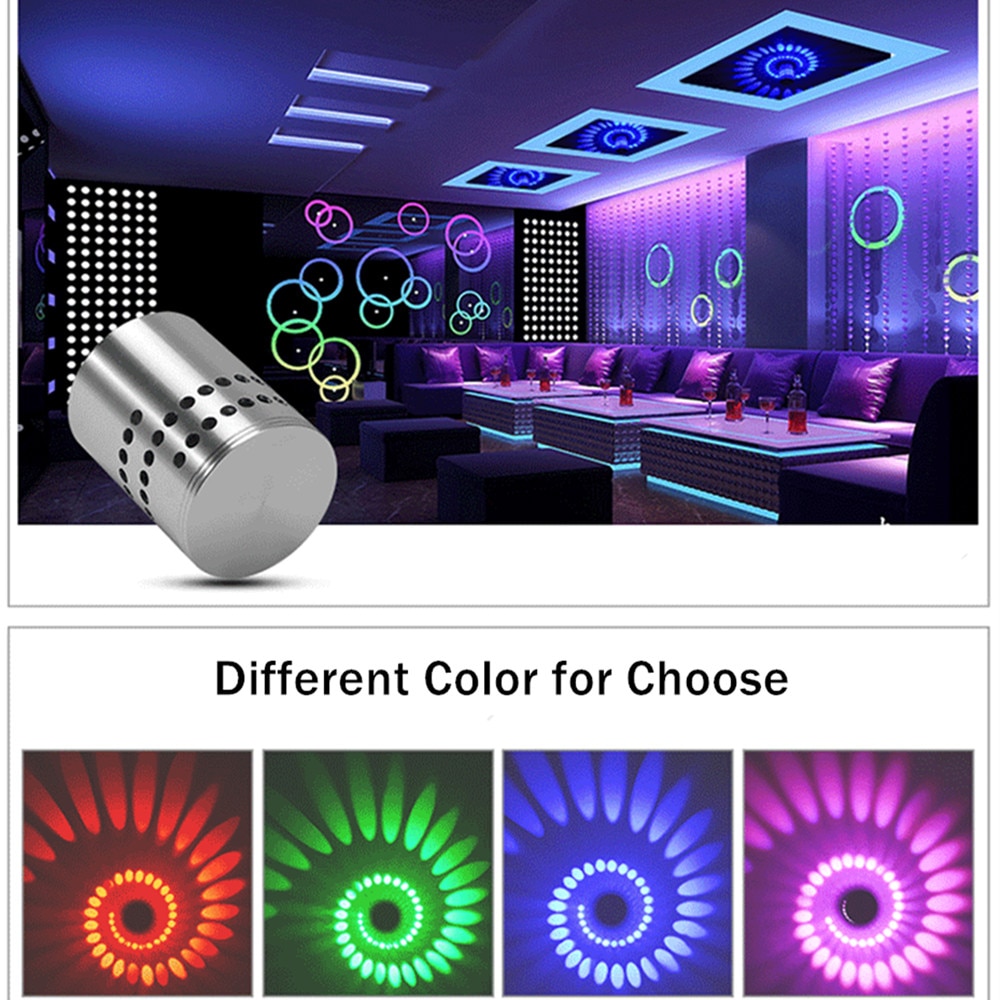 Modern LED Ceiling Light 3W RGB Porch Lamp Surface... – Grandado
