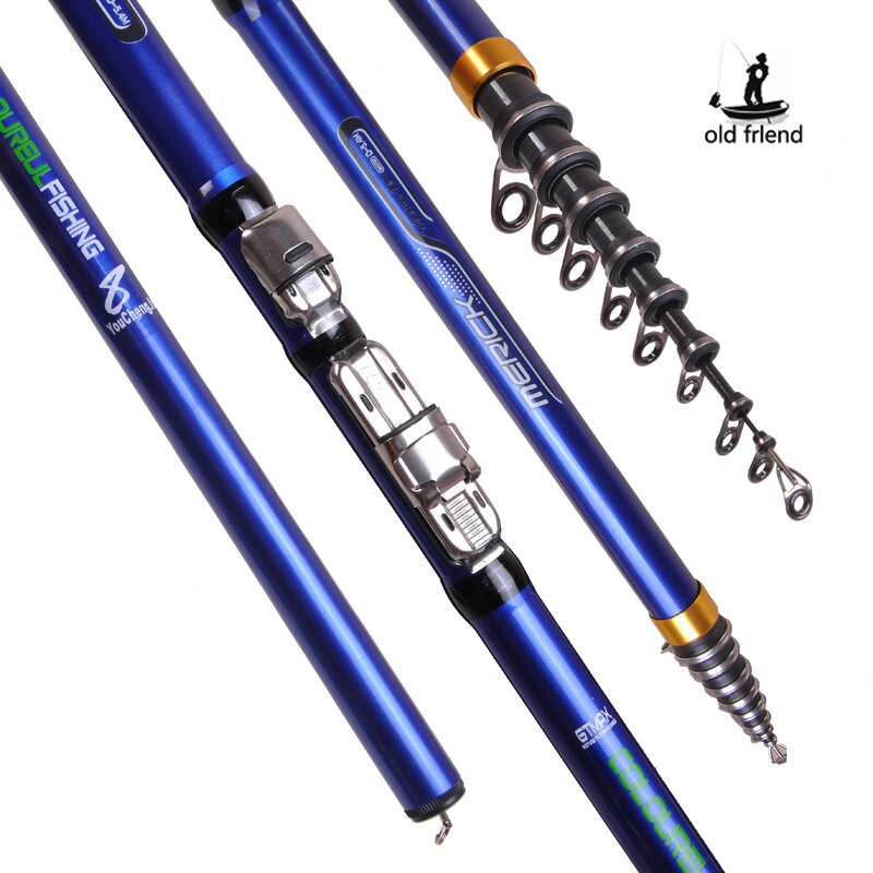 Blue carbon fiber Spinning Rod 3.6M 4.5M 5.4M 6.3M... – Vicedeal