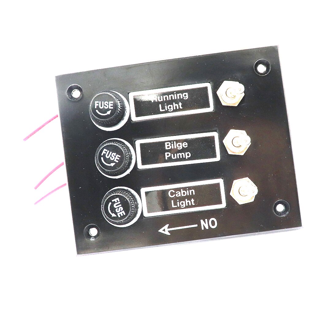 3 Gang Fused Marine Switch Panel for Boats Caravan... – Grandado