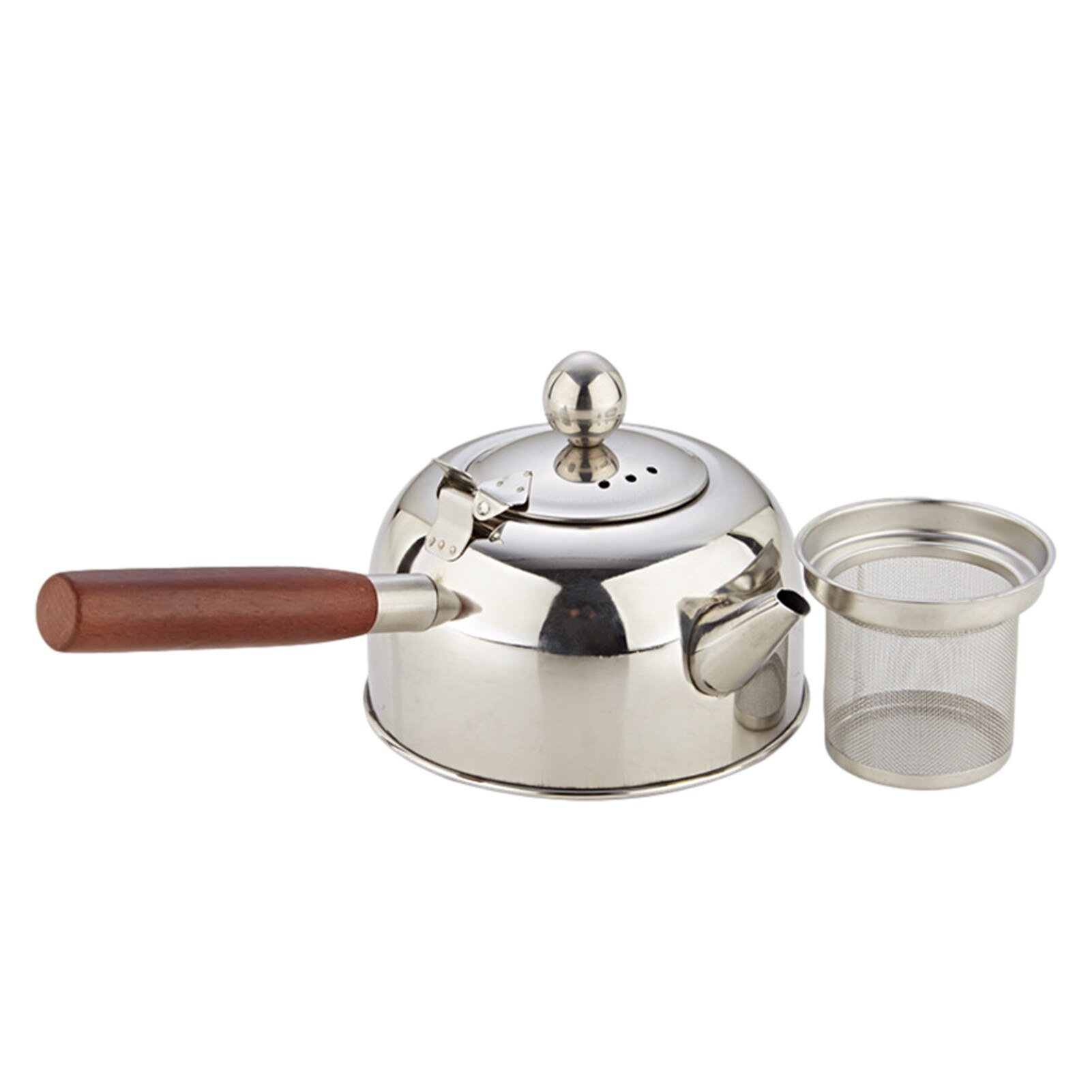Tea Kettle Stainless Steel Wooden Handle Tea Pot B... – Grandado