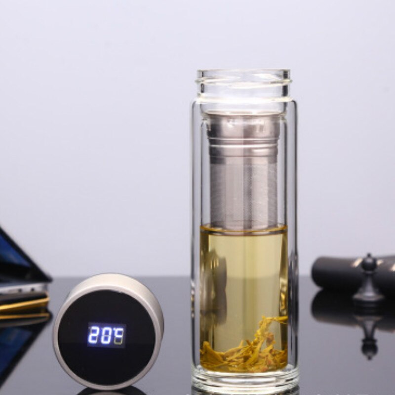 Smart Glass Water Bottle Thick Double-layer Anti-s... – Vicedeal