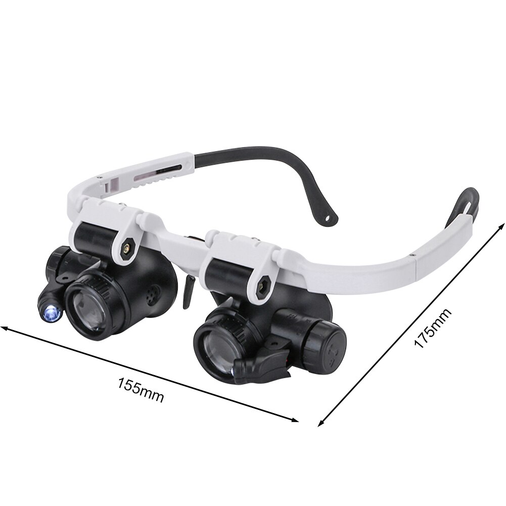 Telescopische Vergrootglas Bril Loepen Met 2 Led L... – Grandado