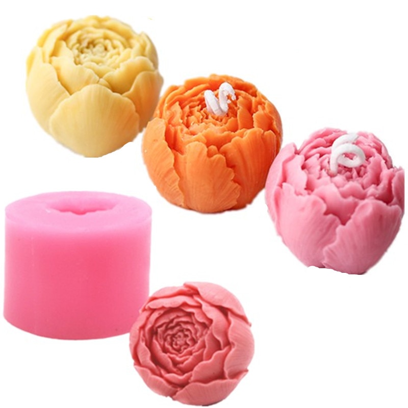 1pc 5.3*4.3cm Rose Vorm Zeep Mold Silicone Chocola... – Grandado