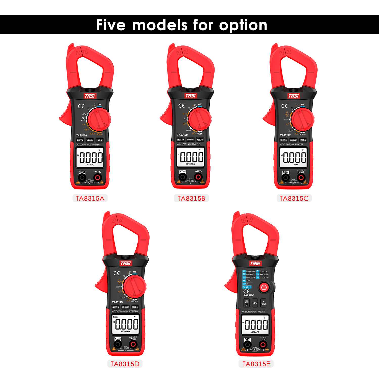 Tasi TA8315A Digitale Stroomtang Multimeter Profes... – Grandado
