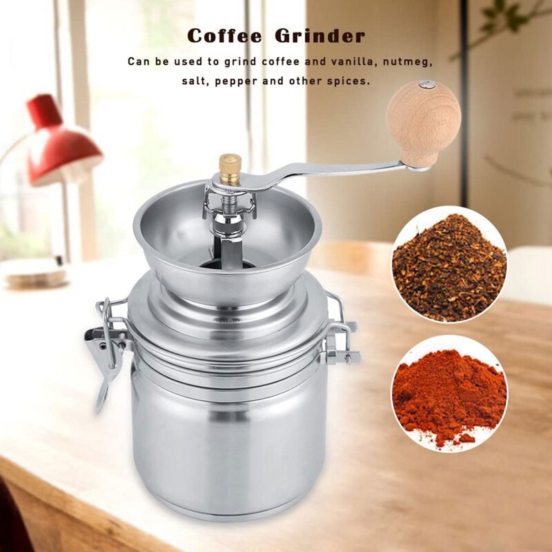 Stainless Steel Coffee Bean Grinder Manual Hand Cr... – Grandado