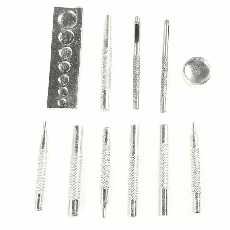 11pcs/set Leather Tool Die Punch Hole Snap Rivet B... – Grandado