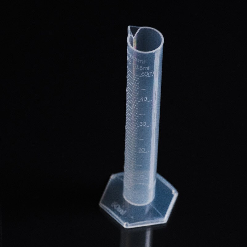 Blue line plastic measuring cylinder 50ml measurin... – Grandado
