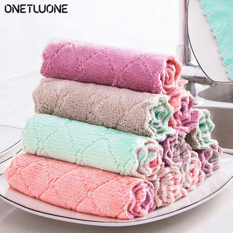 10 Pcs Doek Poetsdoek Voor Wassen Dishs Keuken Ben... – Grandado