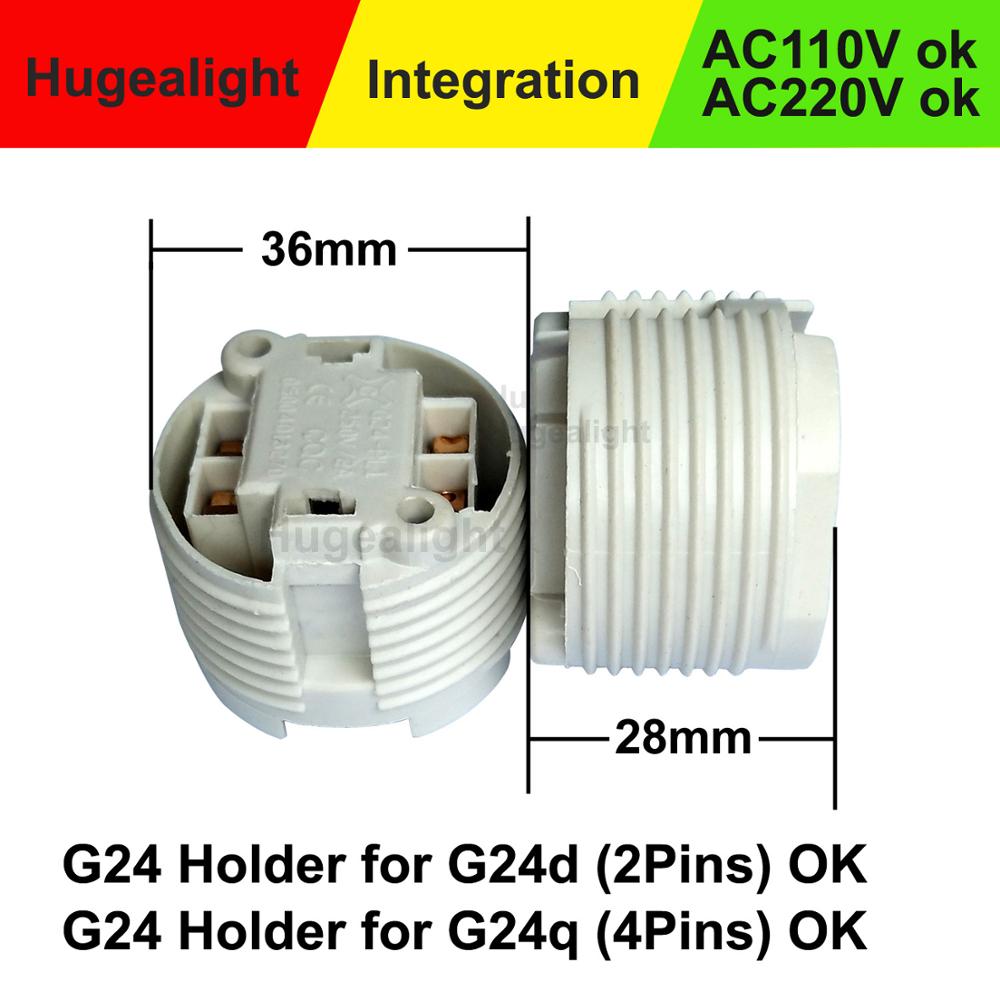 25Pcs/LotG24 Lamphouder 4-Pin G24-PL2 Lamp Led Soc... – Grandado