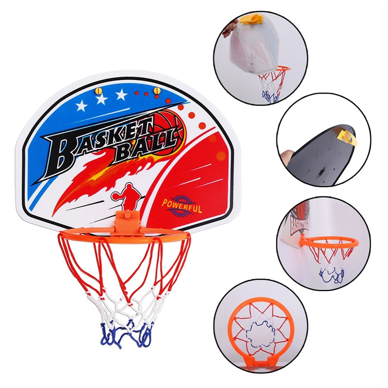 Mini Basketball Backboard Hoop Netball Board Box S... – Grandado