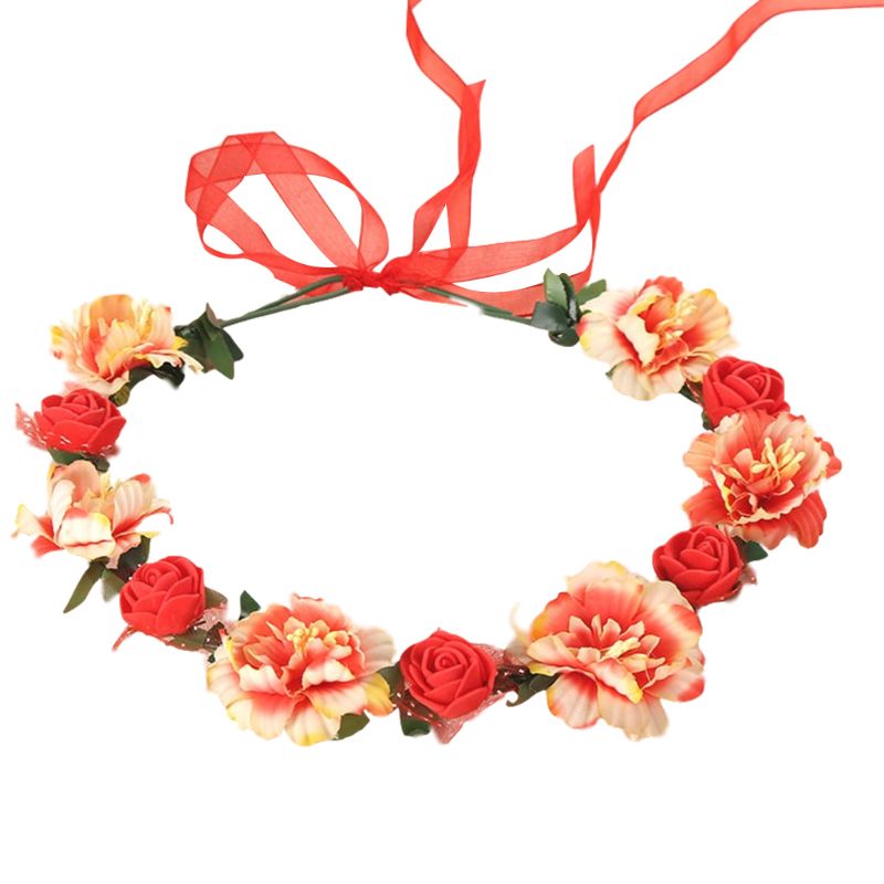 Vuxen barn oregelbunden faux ros blomma pannband b... – Grandado