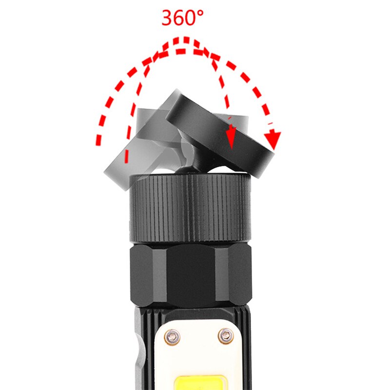 90 Degree LED Flashlight USB Rechargeable Torch Li... – Grandado