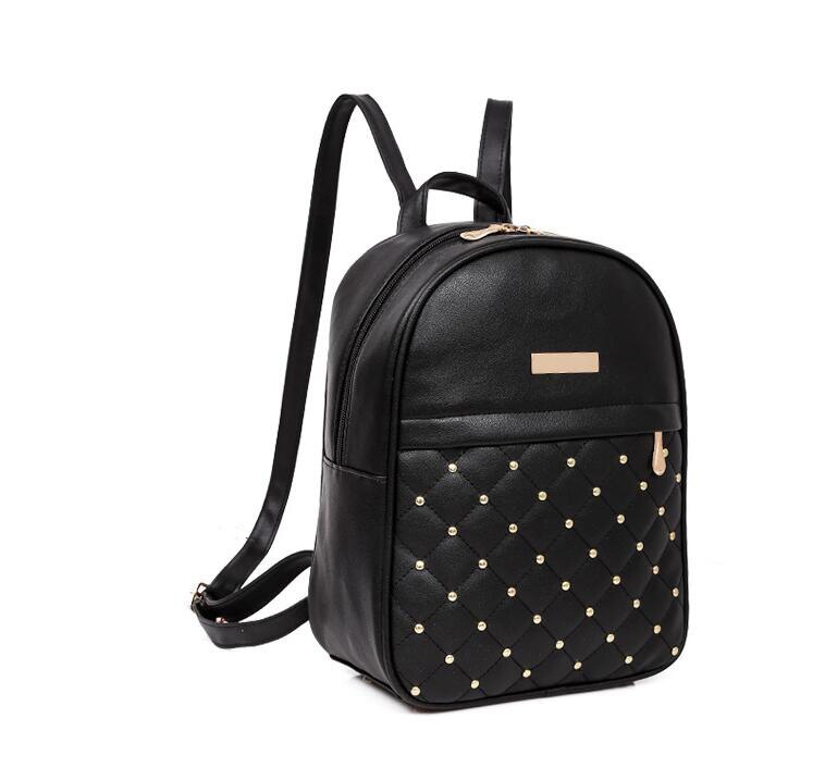 Casual Travel Bead Backpack for Teenage Girls PU L... – Grandado