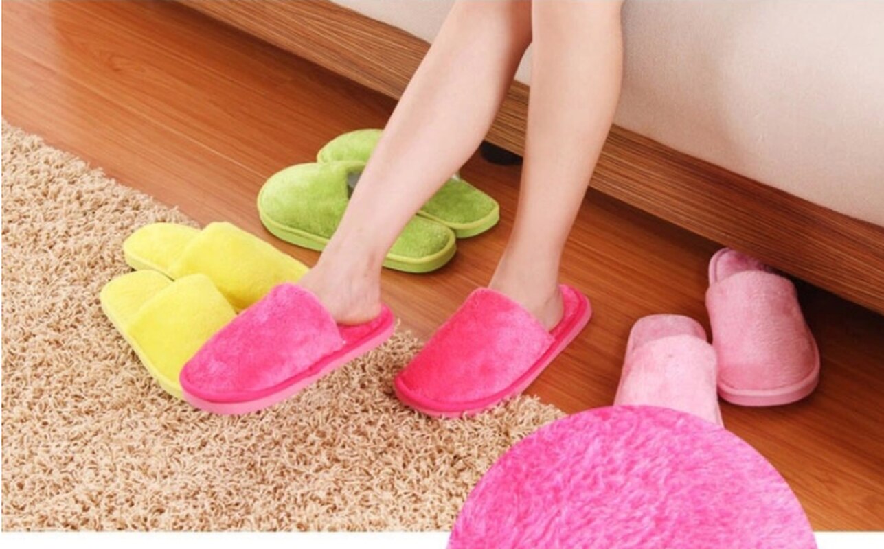 1 par kvinder mænd sko hjemmesko mænd varmt hjem p... – Vicedeal