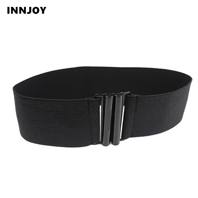 Wide Elastic Waist Belt Women Dress Belt Metal Buc... – Grandado