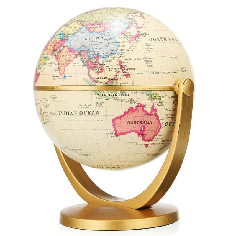 Retro Rotating World Globe Earth Map World Globe E... – Grandado